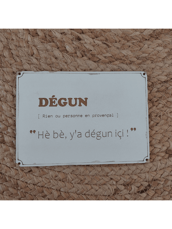 Carte Mots du Sud - Dégun - Boisattitude